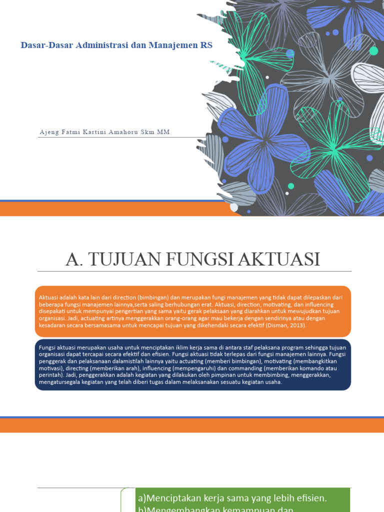 Dasar-Dasar Administrasi Dan Manajemen RS | PDF