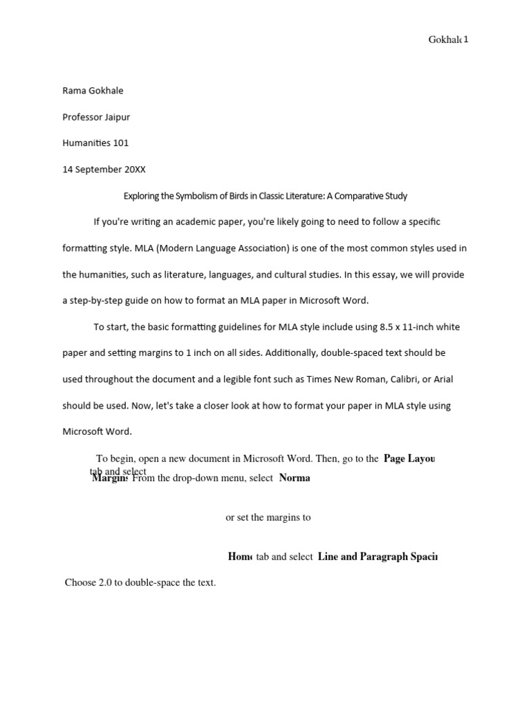 MLA style paper 9th edition | PDF | Microsoft Word | Text