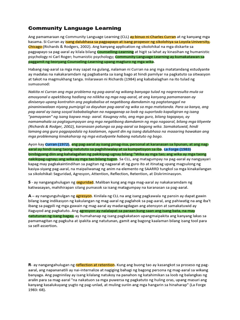 Community-Language-Learning | PDF