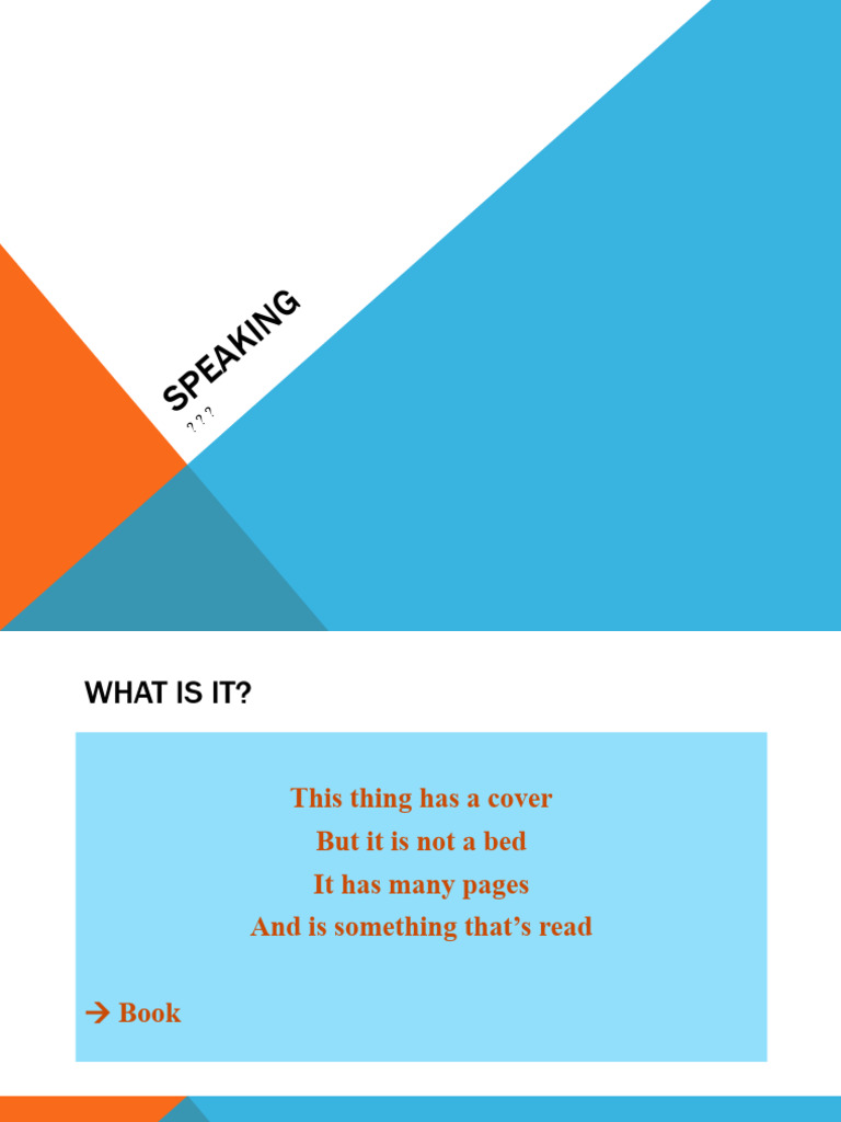Speaking Book | PDF