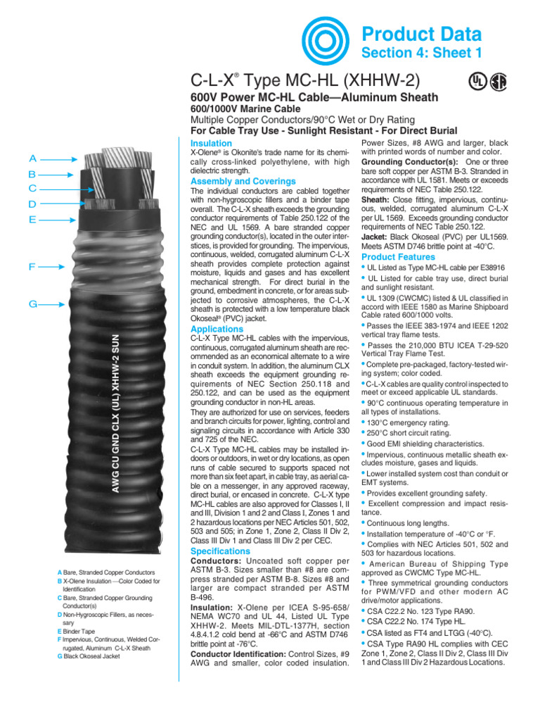 546-31-3403 Okonite | Download Free PDF | Electrical Conductor ...
