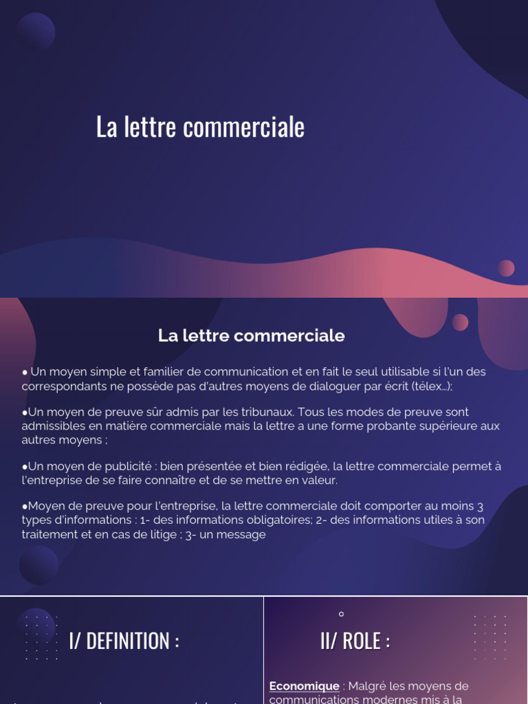 La Lettre Commerciale | PDF | Mise en page | Business
