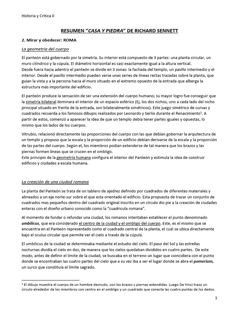 Resumen Texto Sennet | PDF | imperio Romano | Retórica