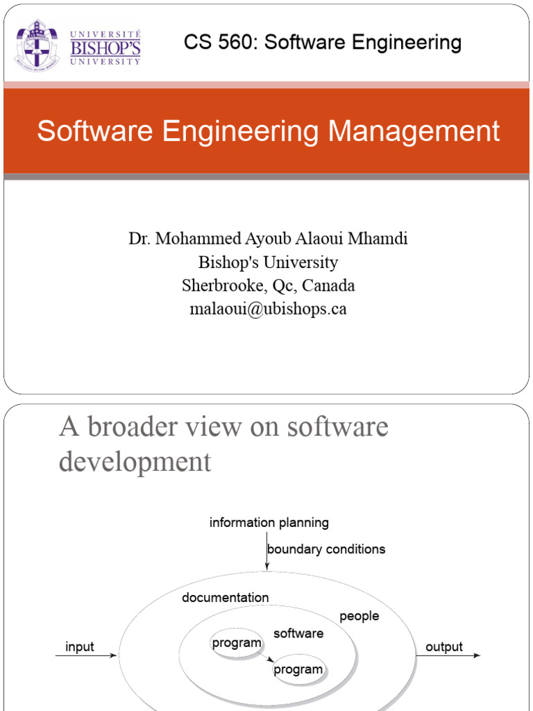 Software Engineering Management | PDF | Information | Business