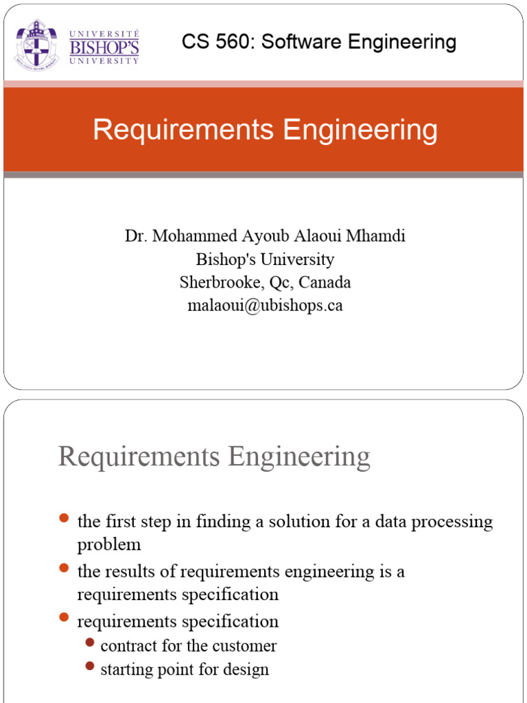Requirements Engineering | PDF | Systems Engineering | Systems Science