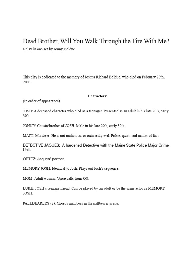 Dead Bro Schoolhouse Reading | PDF | Art | Mystery, Thriller & Crime ...