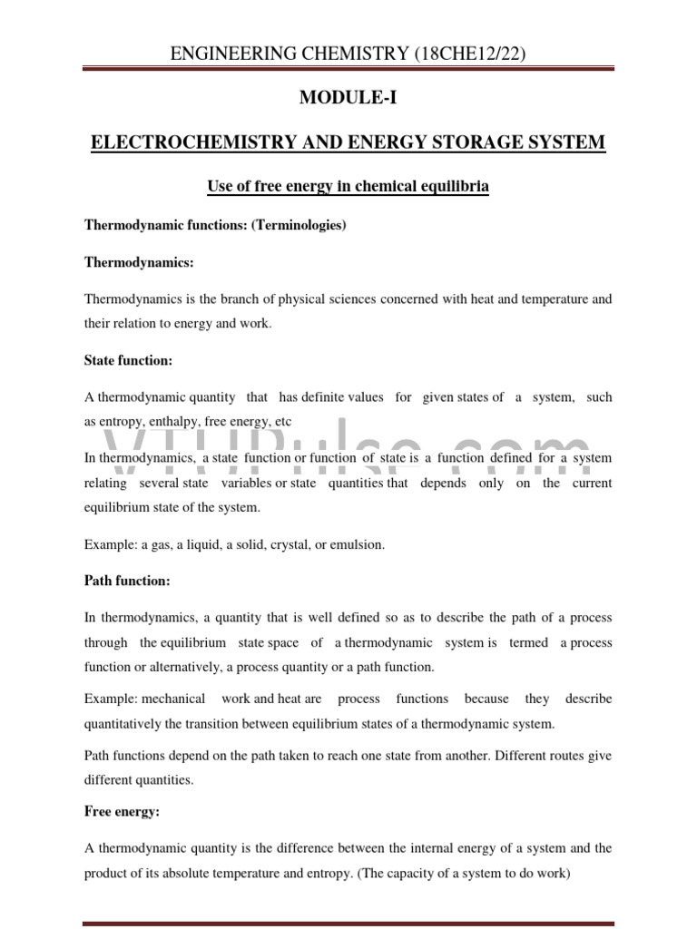 CHEM Mod (1) 18 Scheme | PDF | Gibbs Free Energy | Thermodynamics