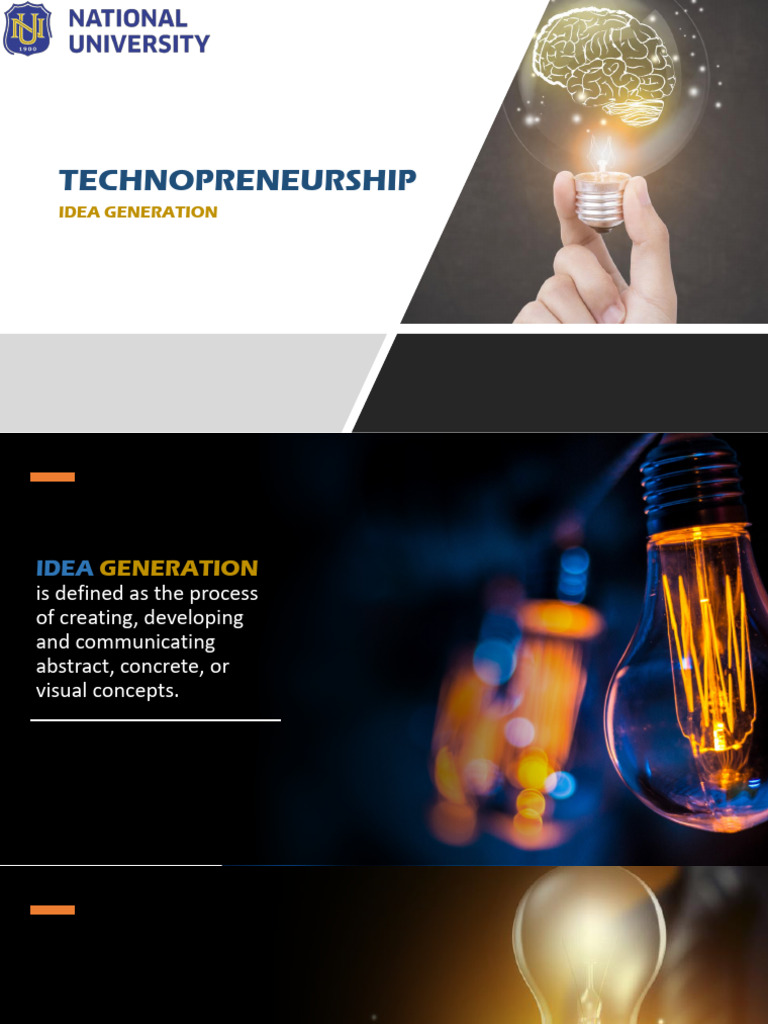 CM03 - Idea Generation | PDF | Brainstorming | Idea