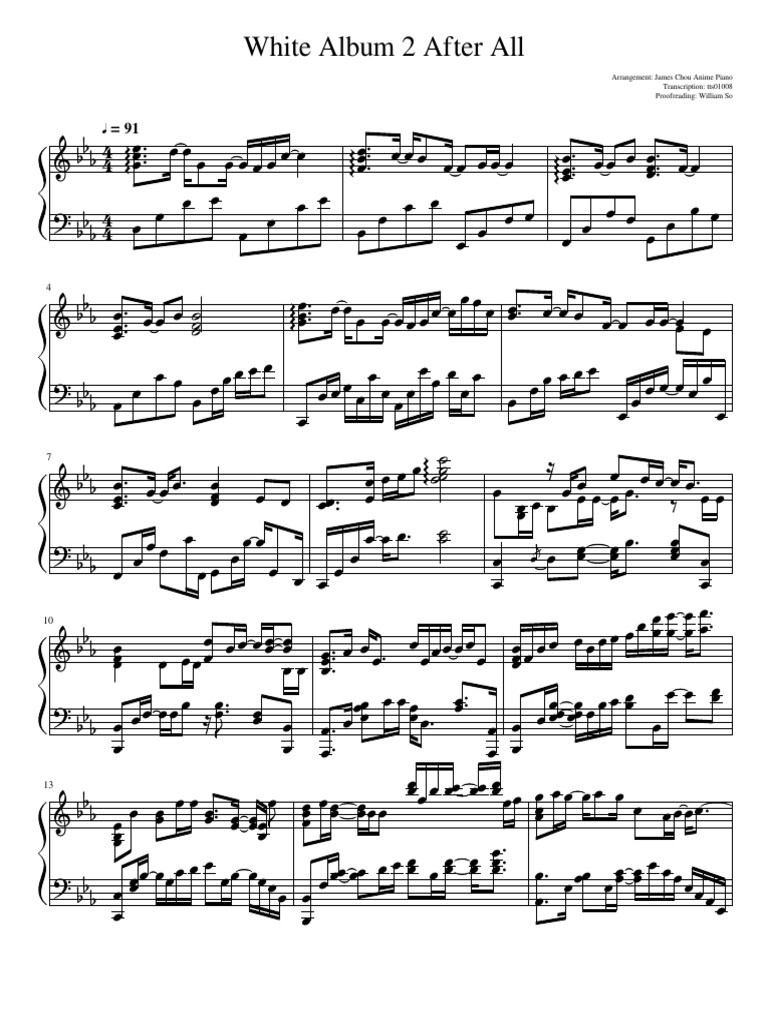White Album 2 After All | Download Free PDF | Musical Compositions
