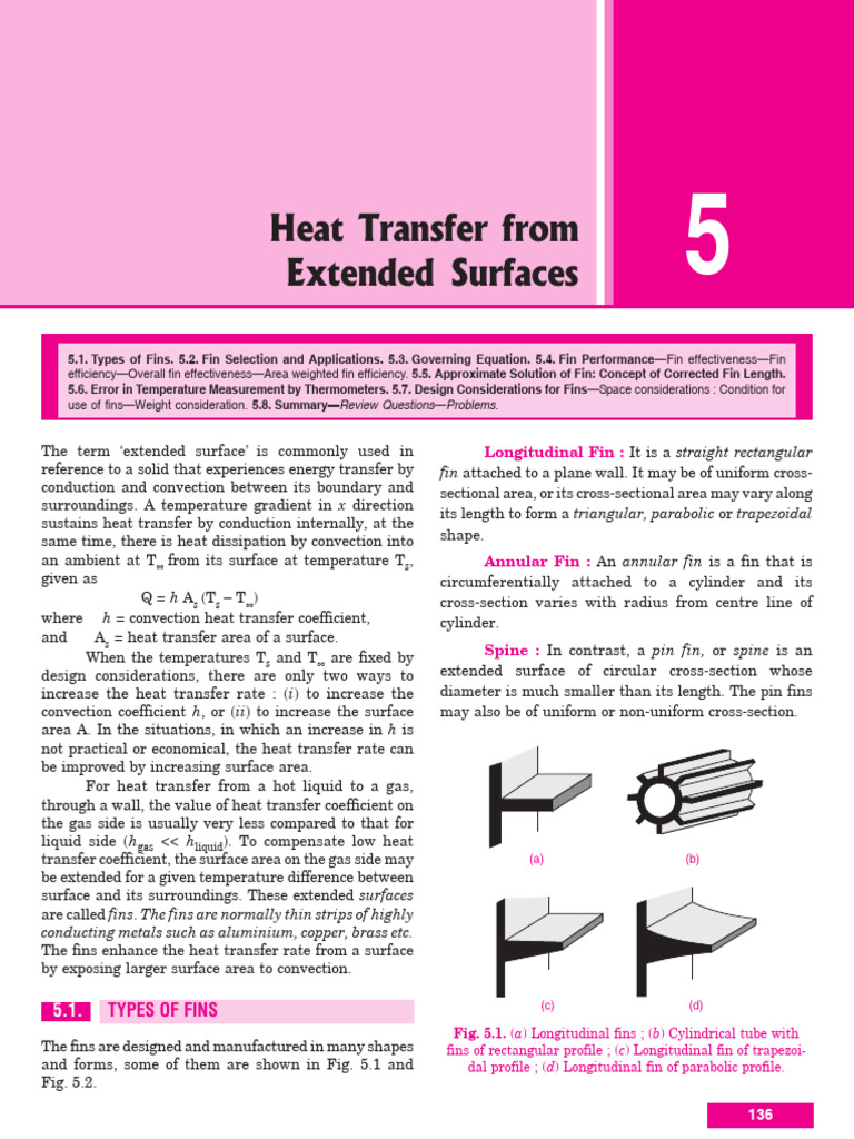 Extended Surface Heat Transfer Analysis | PDF | Heat Transfer | Heat