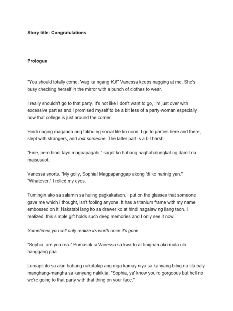 Congratulations | PDF