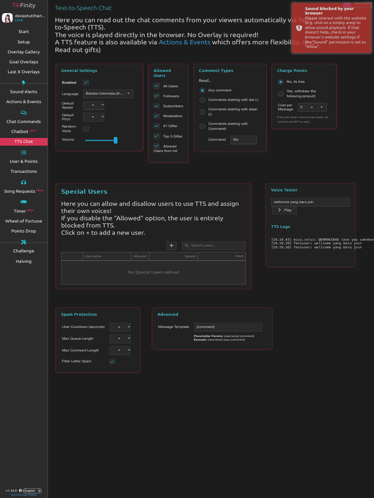 TikFinity (LIVE) (6 Viewers) | PDF | Speech Synthesis | Online Services