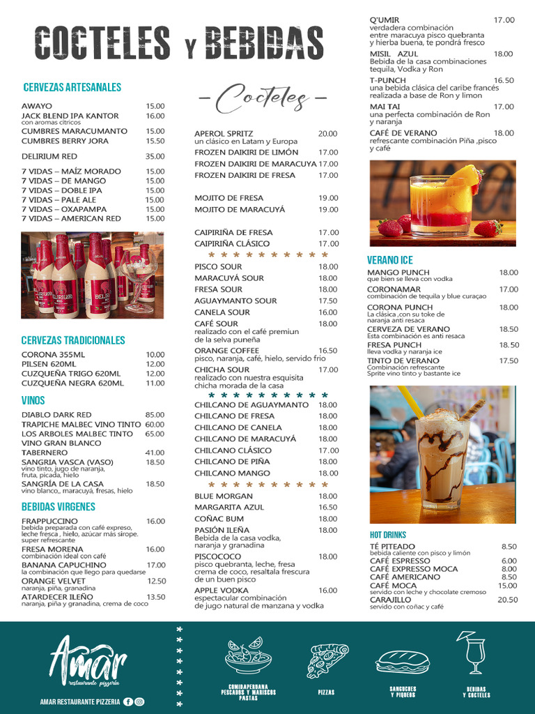 Carta Bebidas | PDF