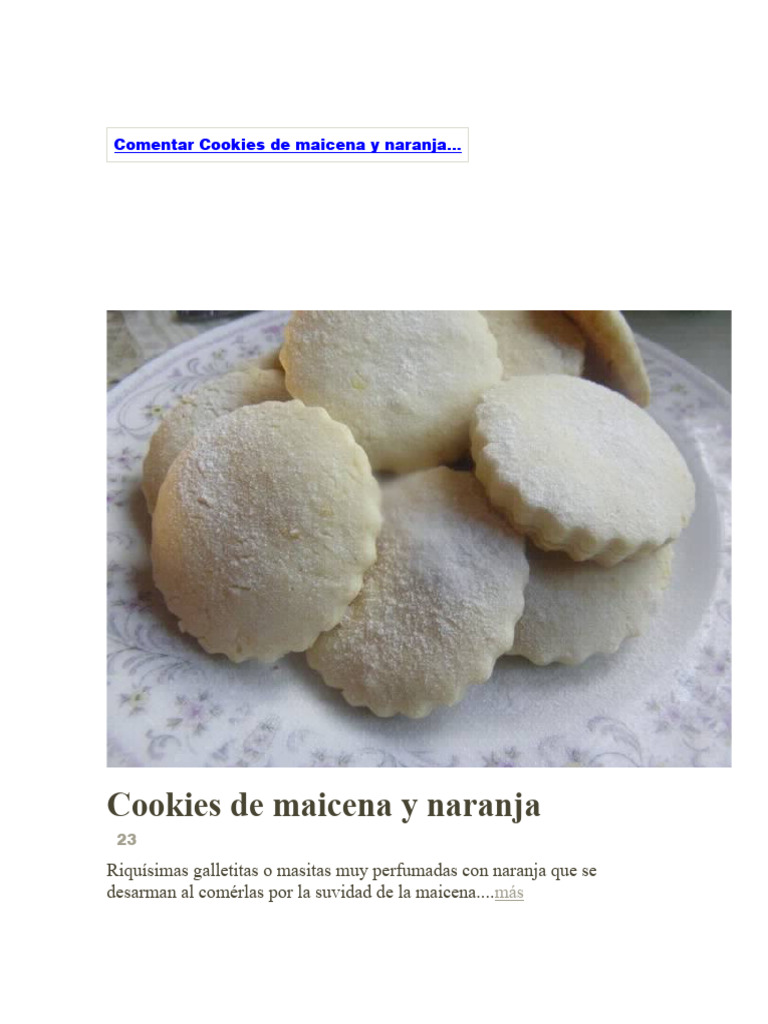 Galletas | PDF | Postres | Alimentos
