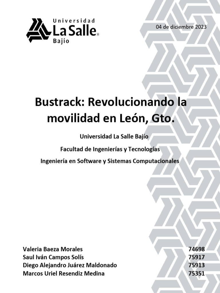 Bustrack: Optimización del Transporte en León | PDF | Transporte ...