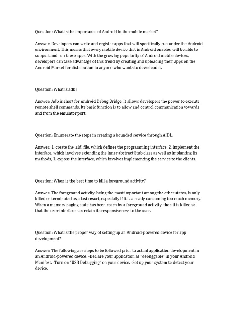 Android Development Essentials Guide | PDF | Android (Operating System) | Mobile App