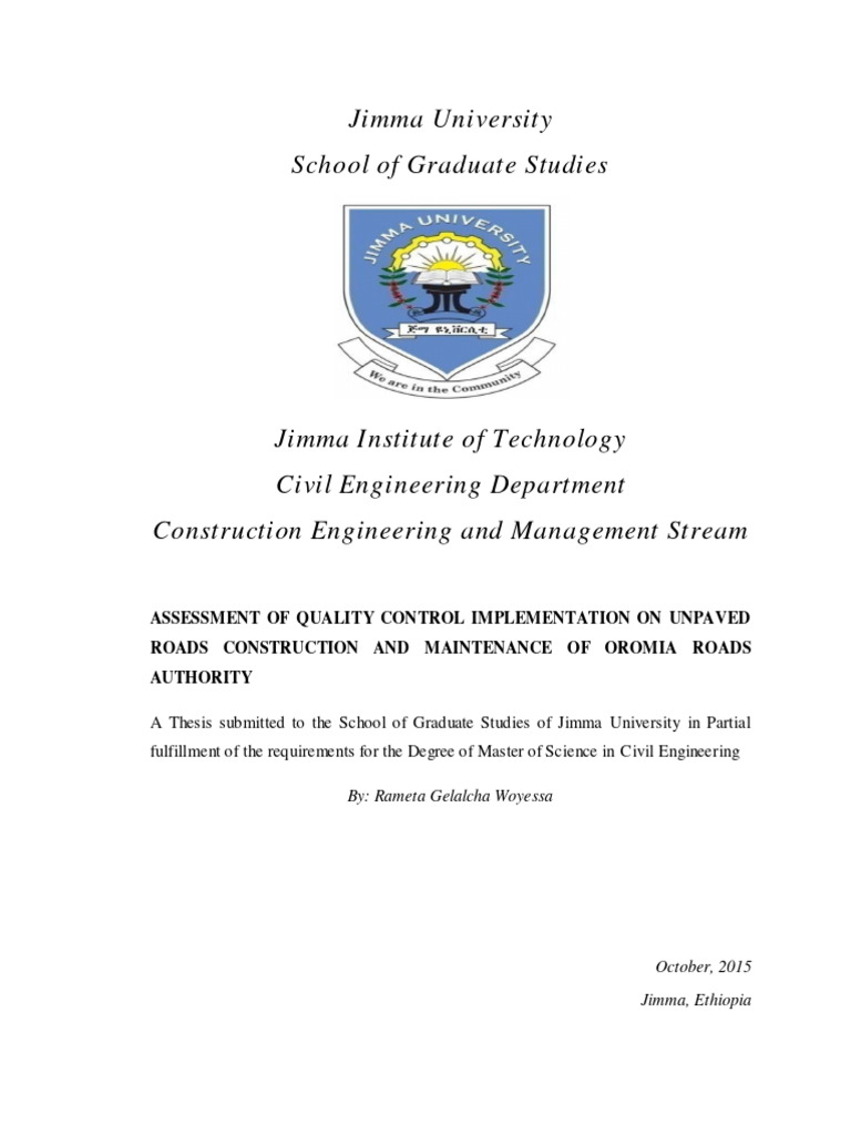 Quality Control in Unpaved Roads Construction | PDF | Quality ...