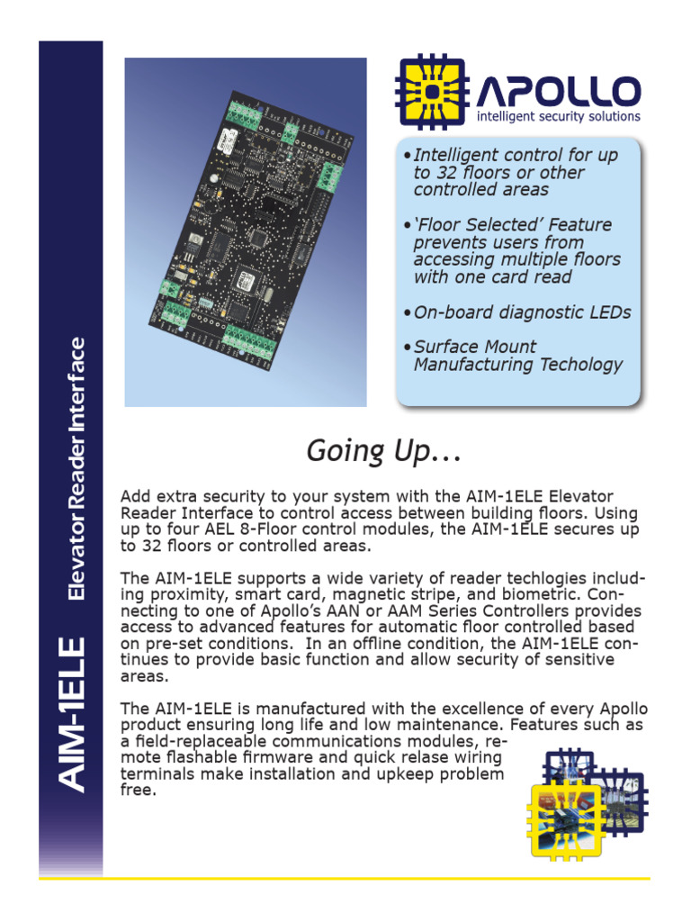 Aim-1ele Datasheet Ver3 | PDF | Elevator | Telecommunications