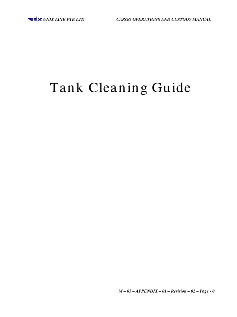 TM-Tank Cleaning Guide Revised 26 Dec 2006-Very Useful p1 To 5 | PDF ...