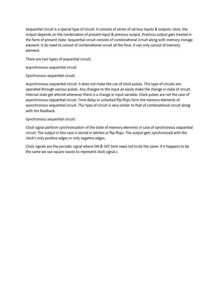 Sequential Circuit | PDF