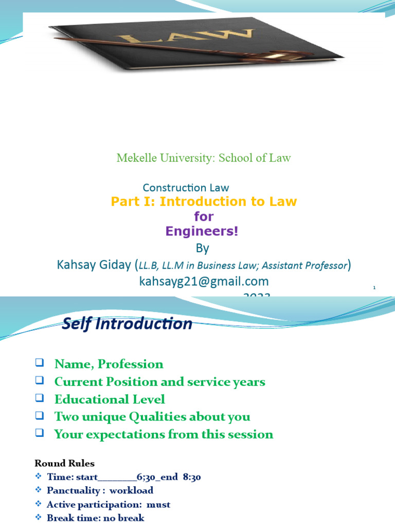 Introduction To Law, Law of Persons, Contract | PDF | Legal Remedy ...