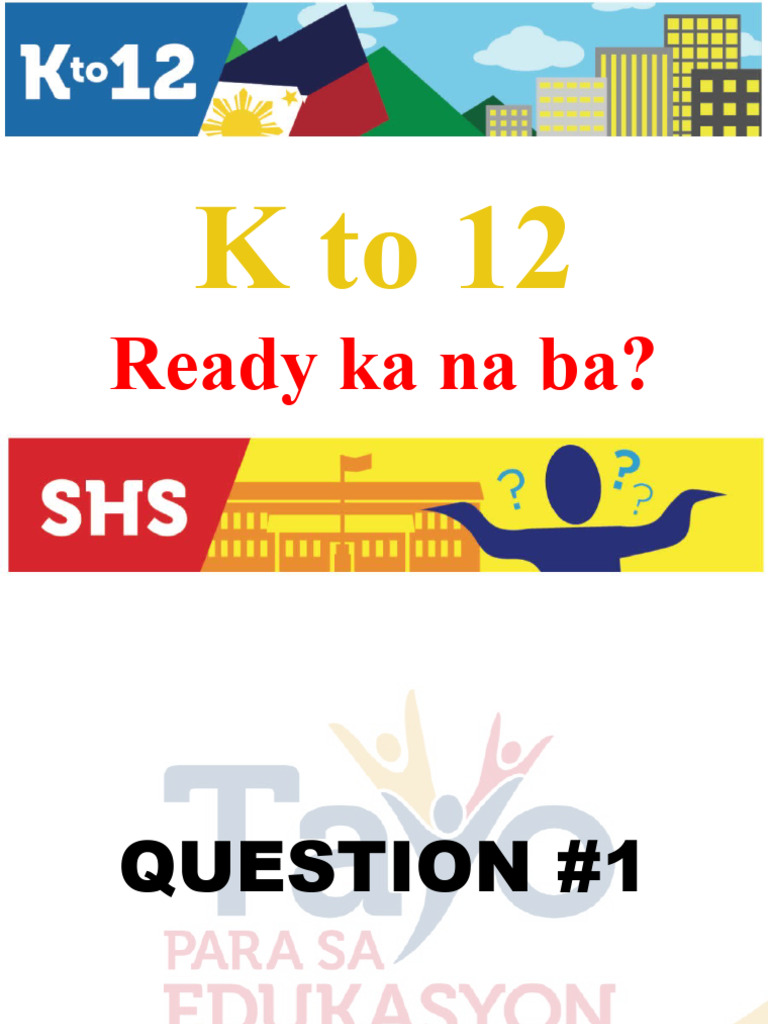 Senior High School Ready Ka Na Ba | PDF