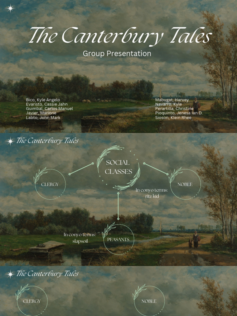 GBOOKS - Group Presentation | PDF | The Canterbury Tales