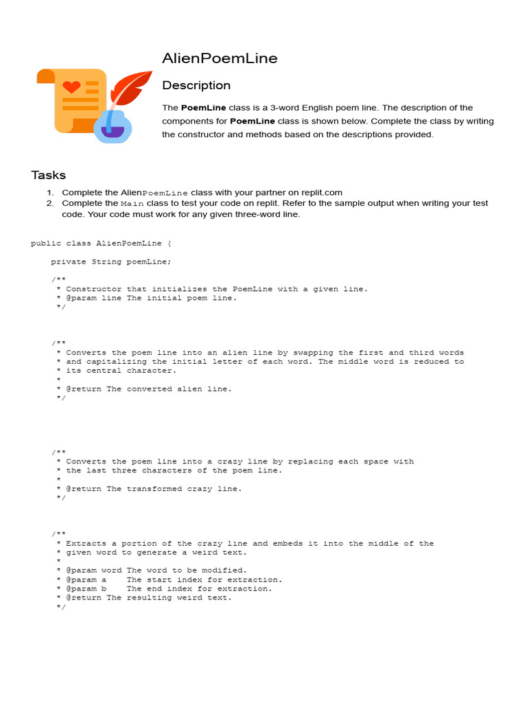 Alien Poem Line | PDF | Software Development | Computer Engineering