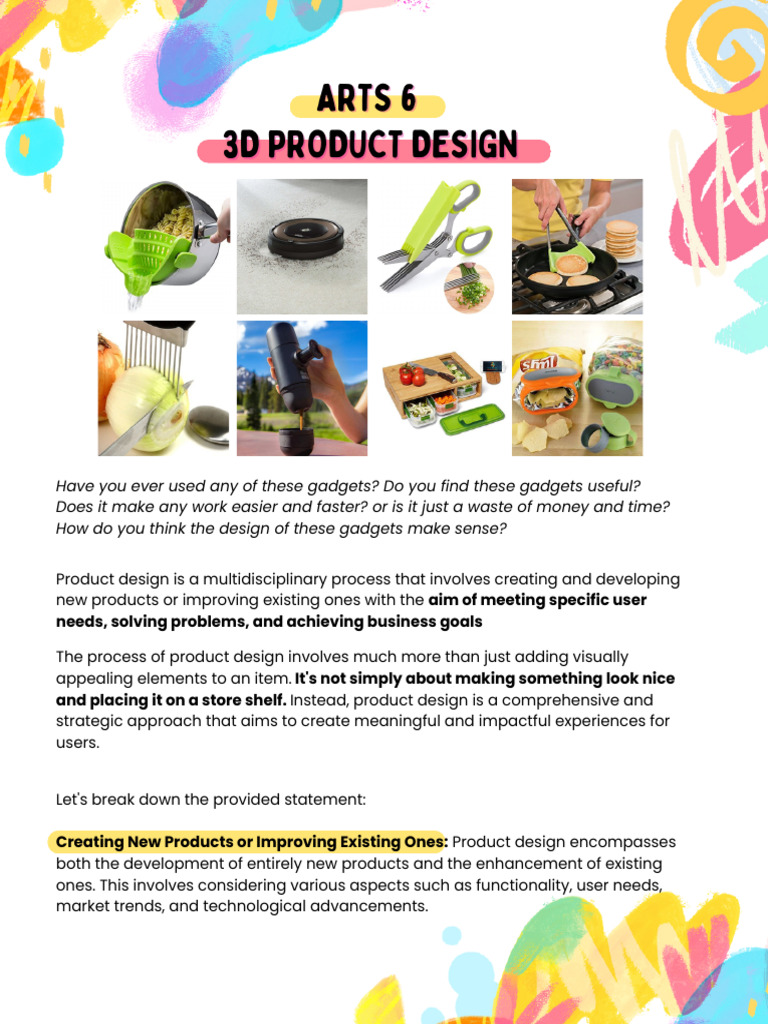 ARTS6 - 3D Product Design | PDF | 3 D Computer Graphics | Prototype