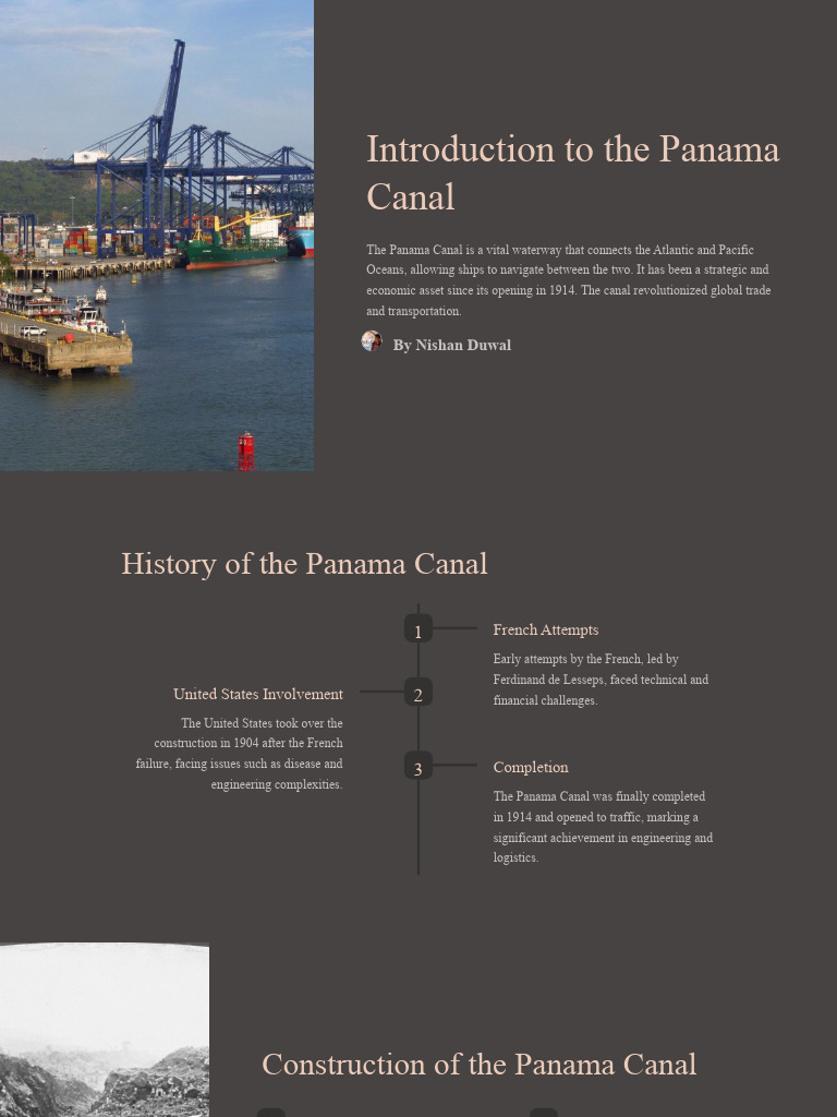 Introduction To The Panama Canal | Download Free PDF | Panama Canal ...