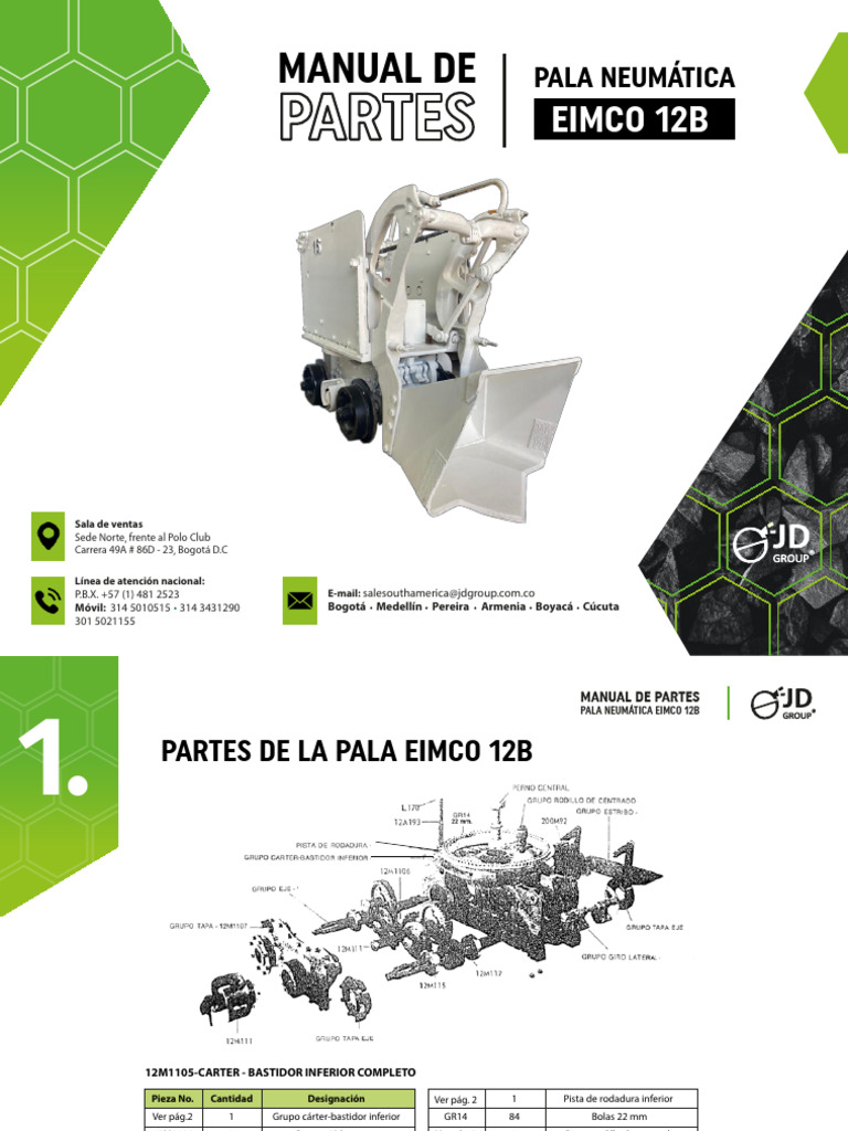 Manual Partes - Pala Eimco 12b-Jd Group | PDF
