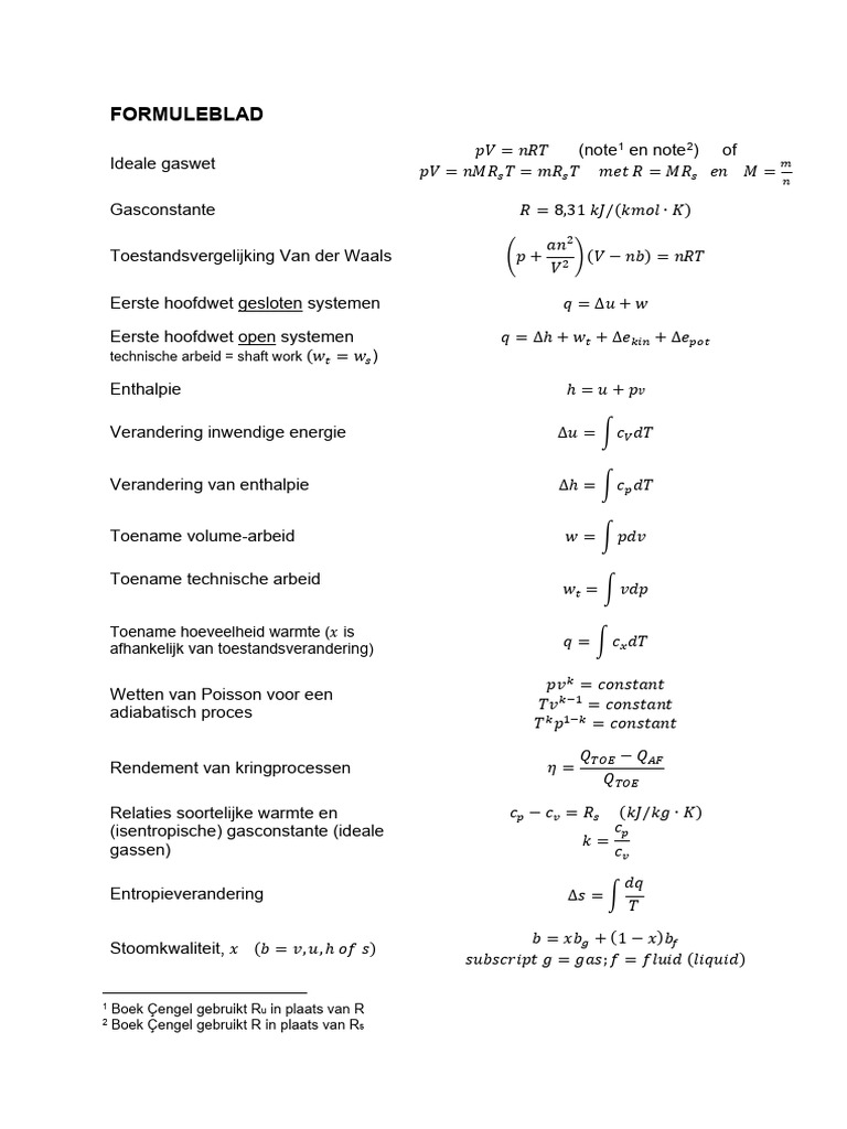 2324 FORMULEBLAD THERMO | PDF