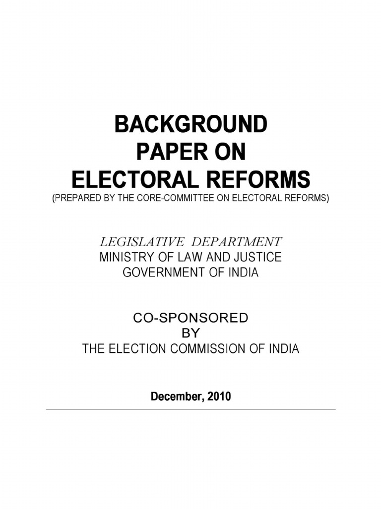 Electoral Reforms | PDF