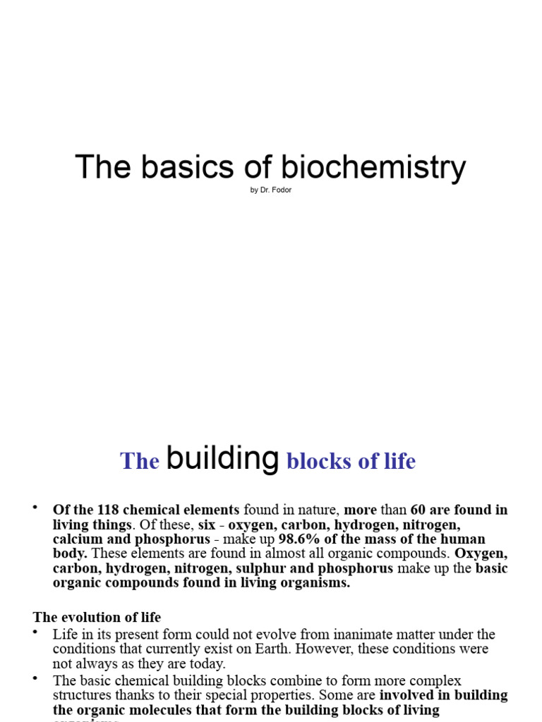 Biochemistry Slides s4-s6 | PDF | Osmosis | Carbohydrates