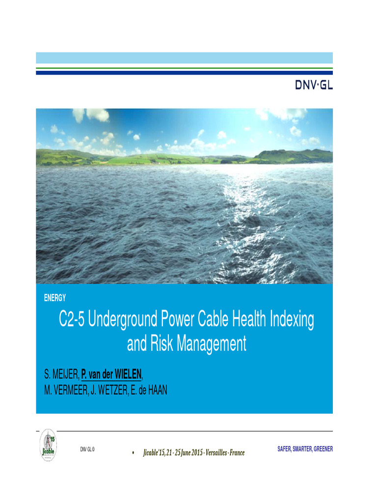 C2-5 Underground Power Cable Health Indexing and Risk Management | PDF C2-5 Underground Power Cable Health Indexing and Risk Management | PDF