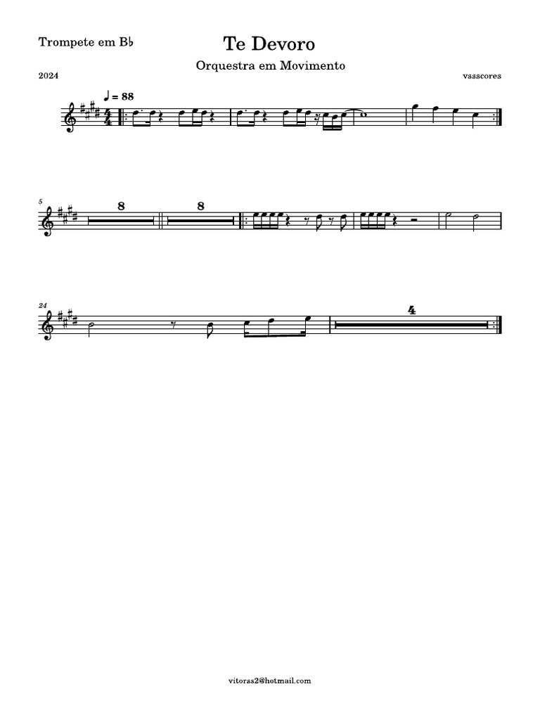 Te Devoro Trompete | PDF