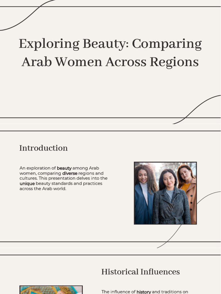Exploring Beauty Comparing Arab Women Across Regions | PDF