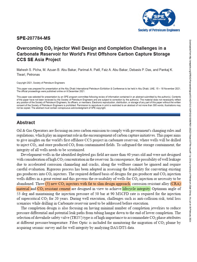 Overcoming of CO2 Injector Well Design & Completion Challenges in ...