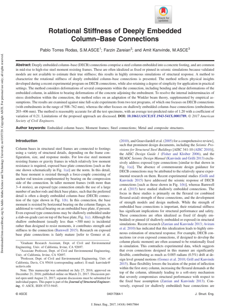 (Asce) ST 1943-541X 0001789 | PDF | Deformation (Engineering) | Bending
