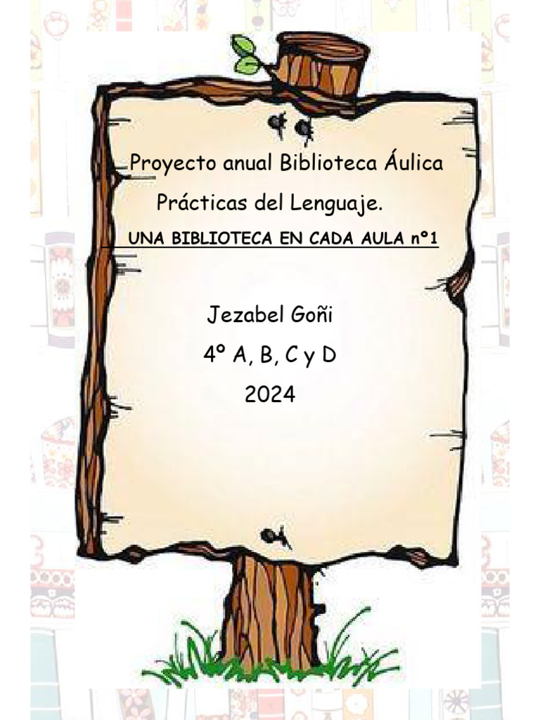 Proyecto Anual Biblioteca Áulica | PDF | Salón de clases | Enciclopedias