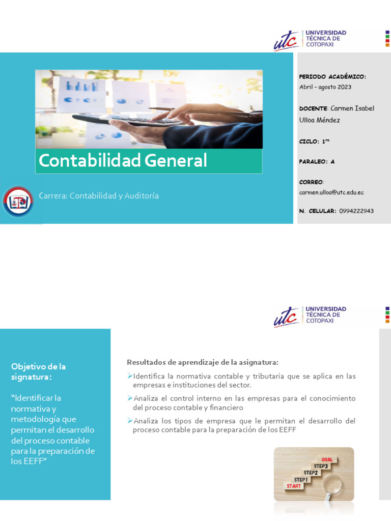 Unidad 1 Contabilidad General | PDF | Contabilidad | Economias