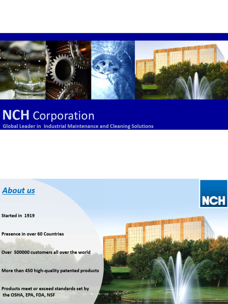 NCH Corporation: Industrial Cleaning Solutions | PDF | Sewage Treatment ...