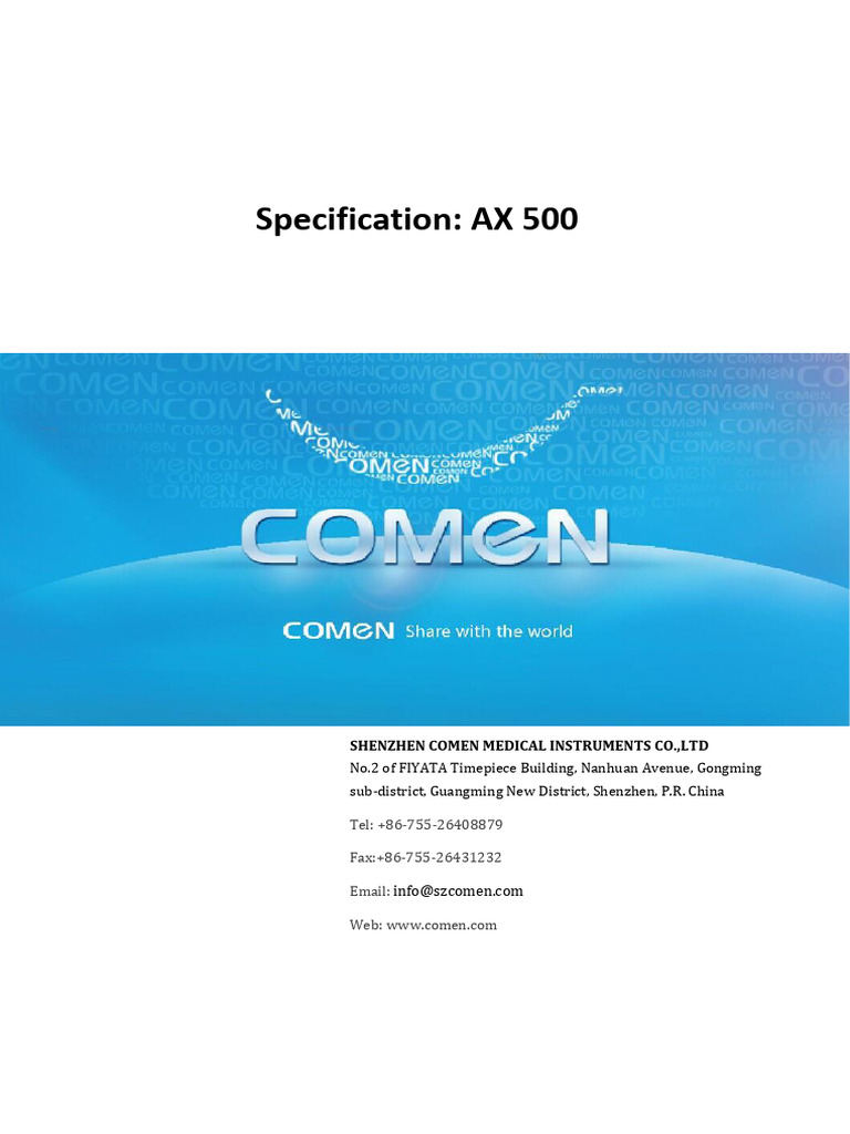 Anesthesia Machine AX 500 Specs | PDF | Apnea | Respiration