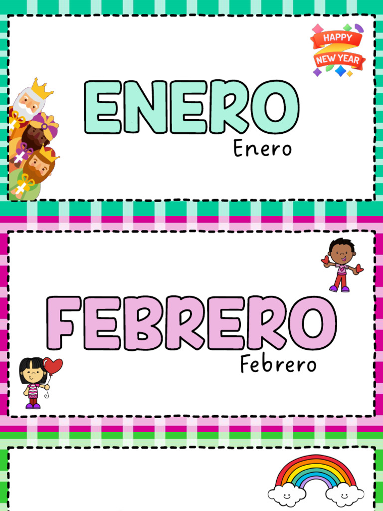 Carteles de Los Meses | PDF