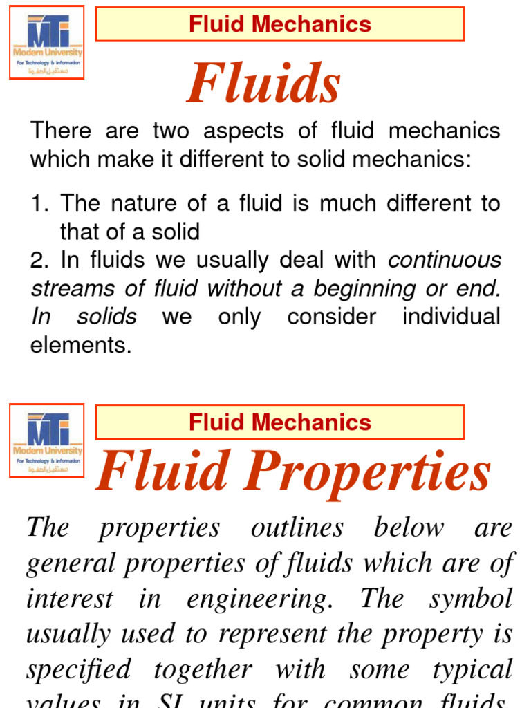 2 Fluid Properties | PDF | Shear Stress | Fluid Mechanics