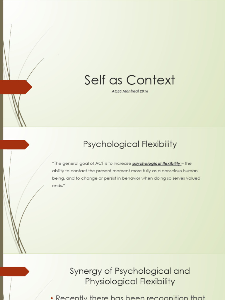 Understanding Self As Context | PDF | Heart Rate | Self