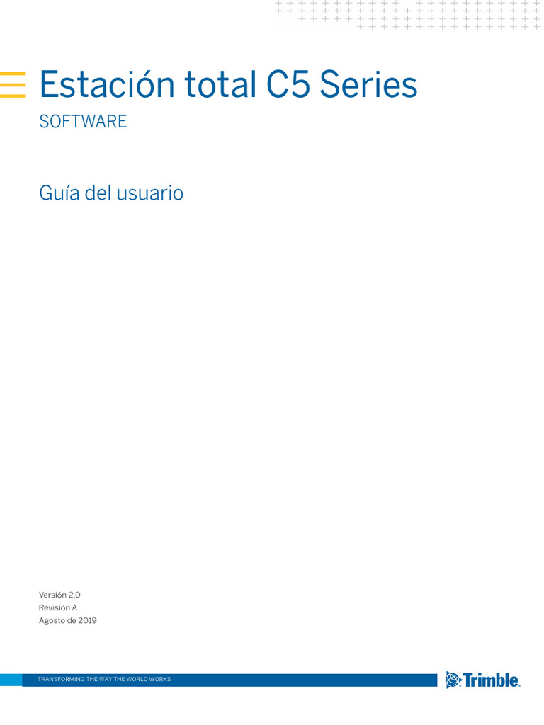 Guía Del Usuario de La Estación Total Trimble C5 | PDF | Radio | Cargador de batería