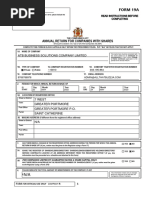 Annual Return Form 22 1 | PDF | Business
