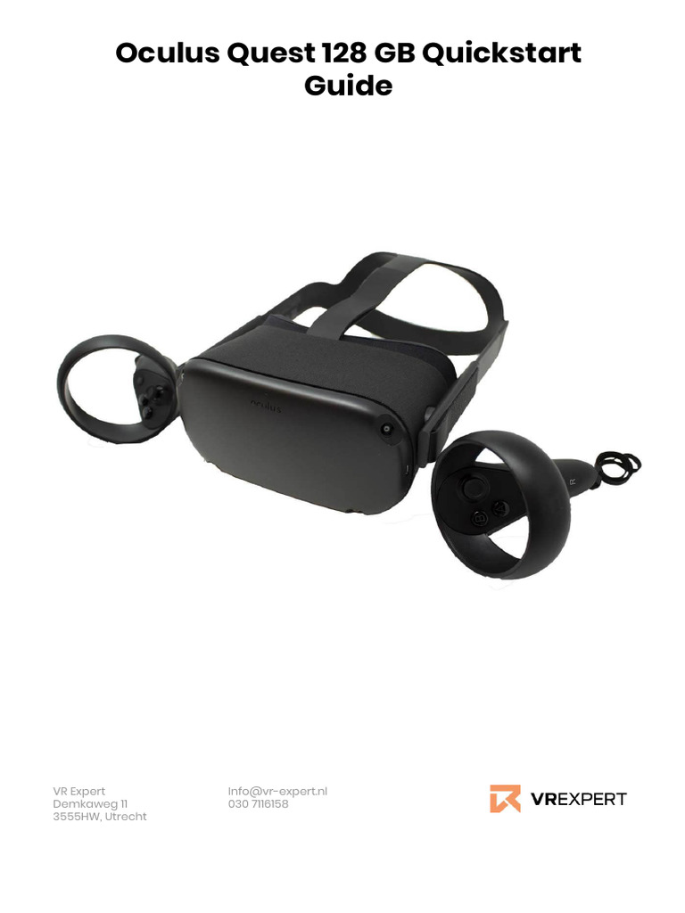 Oculus Quest 128 GB VR Expert Product Guide | PDF | Virtual Reality | Mobile Computers