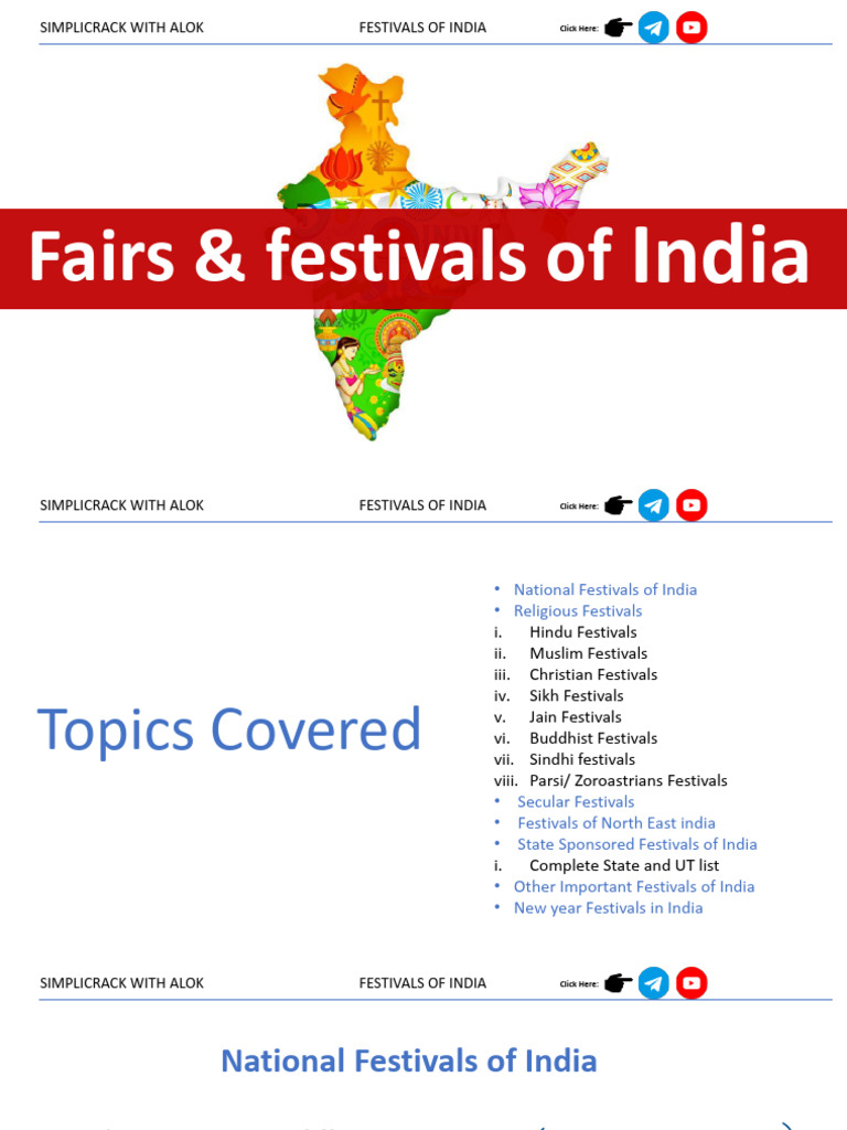 Fairs and Festivals of India Simplicrack | PDF | Religious Holidays ...